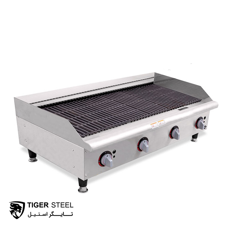 گریل گازی ذغالی 120 سانتی طرح APW مدل GC-120 | فروشگاه تایگر استیل